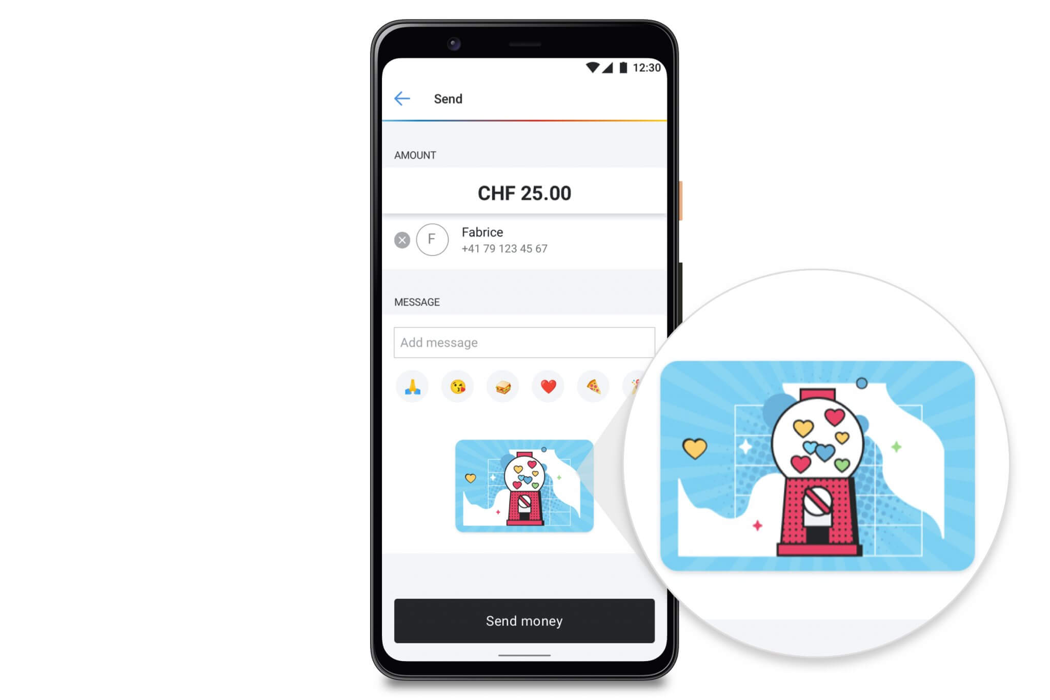 Send and request money with TWINT » APP