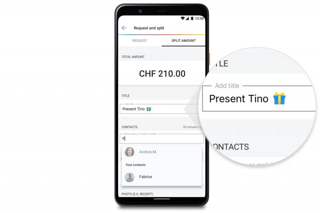 Send and request money with TWINT » APP