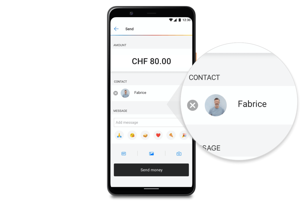 Send and request money with TWINT » APP