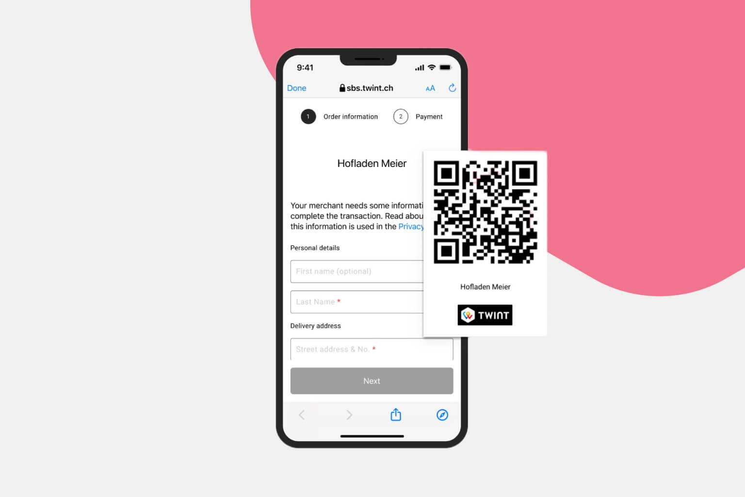 Collect payments simply – even without any infrastructure | TWINT