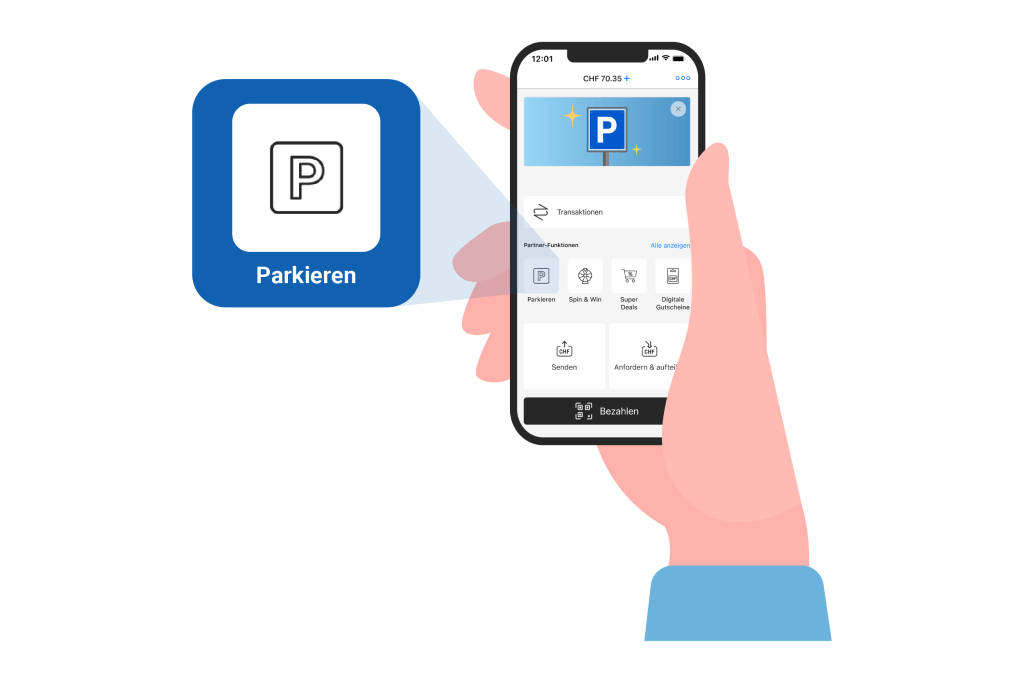 Se garer avec TWINT » APP